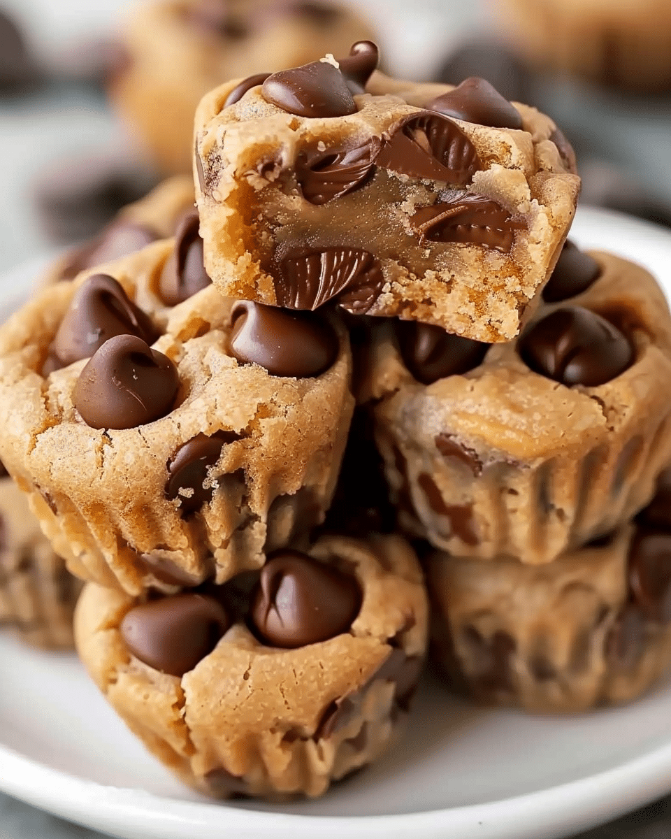 Reese’s Peanut Butter Chocolate Chip Cookie Bites | Sue Recipe