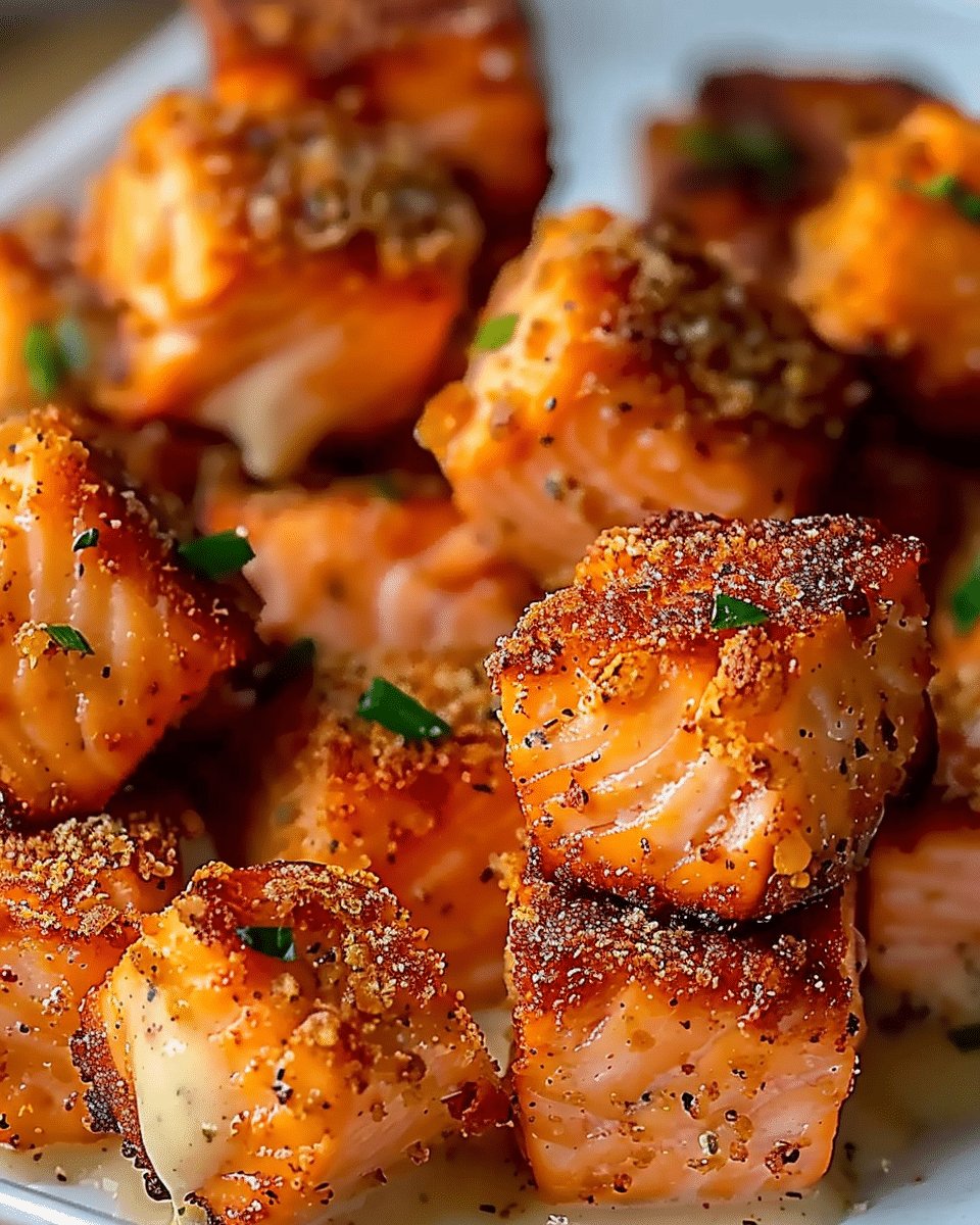 Crispy Spicy Salmon Bites | Sue Recipe