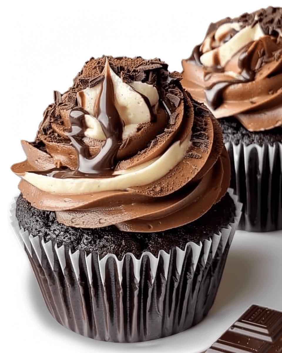 Chocolate Coffee Cream Cupcakes | Sue Recipe