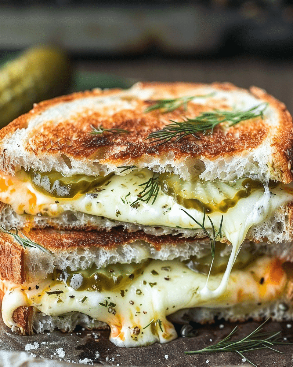 Dill Pickle Grilled Cheese | Sue Recipe