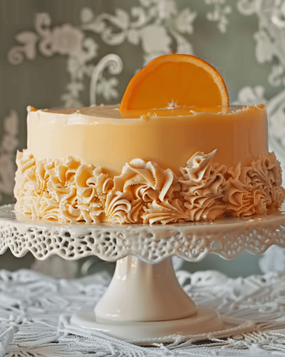 Orange Cream Cake | Sue Recipe
