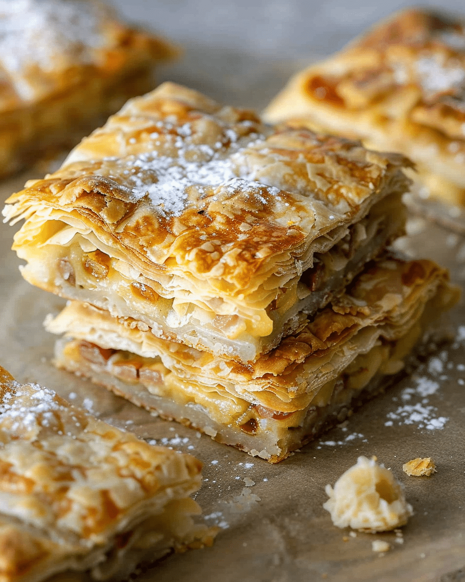 Breakfast Stuffed Puff Pastry Bars | Sue Recipe