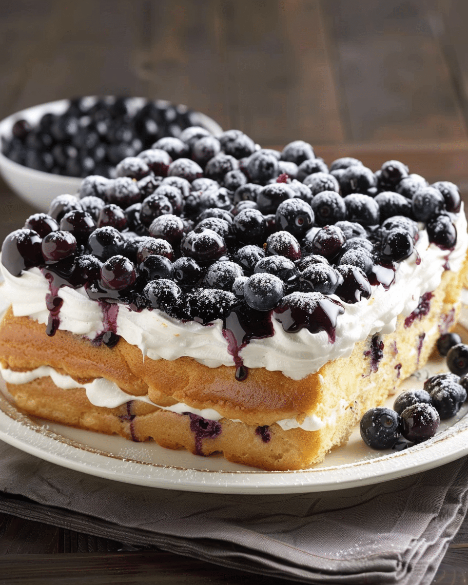 Blueberry Shortcake Cake | Sue Recipe