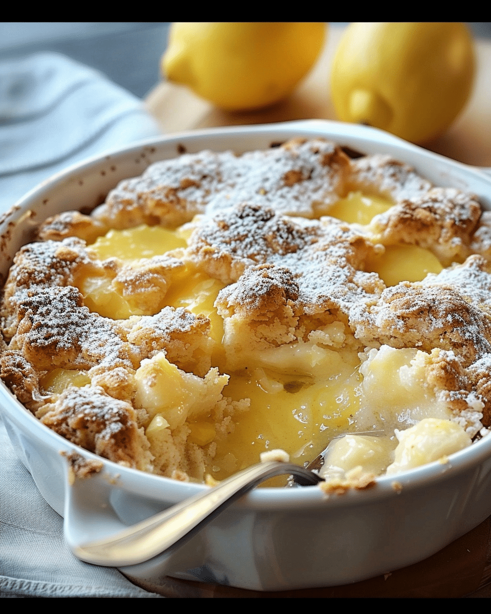 Magic Lemon Cobbler: A Sweet, Tangy Dessert Delight | Sue Recipe