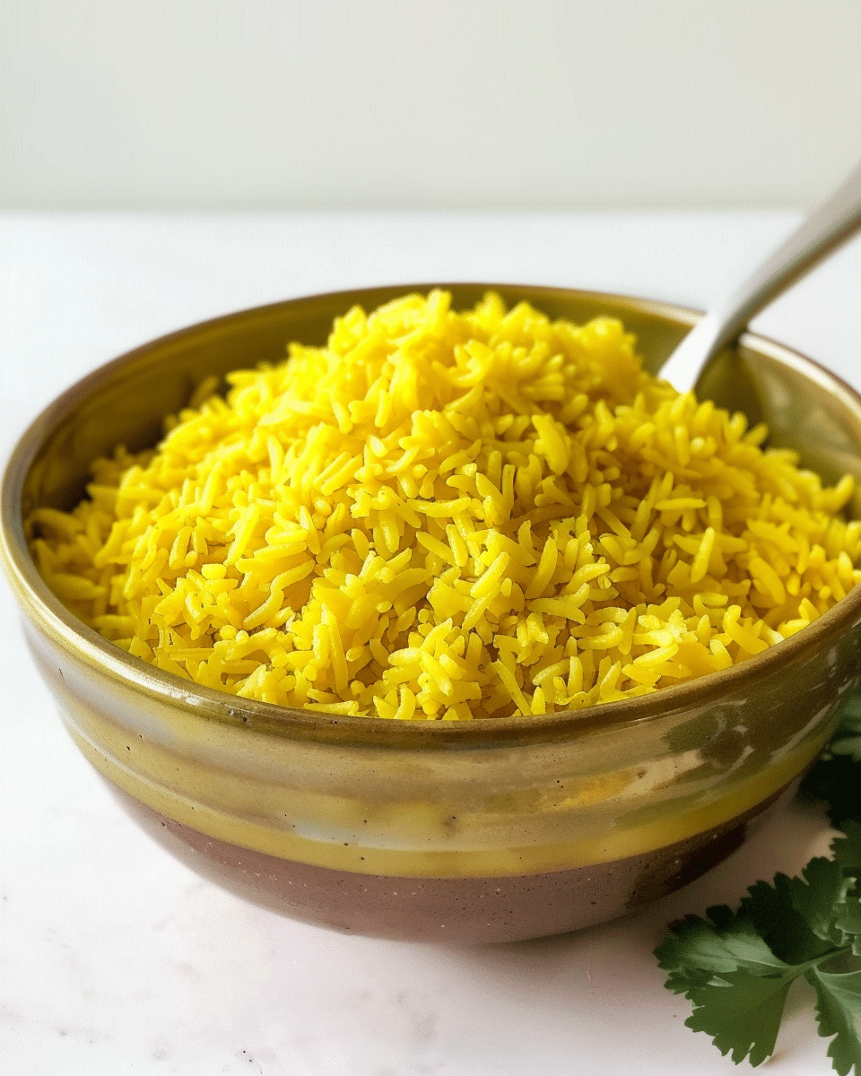 Garlic Turmeric Rice | Sue Recipe