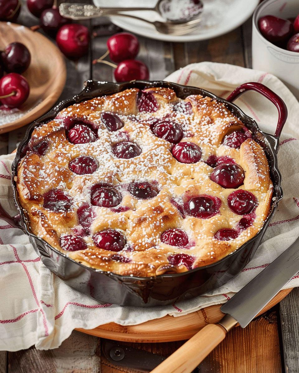 Classic French Cherry Clafoutis | Sue Recipe
