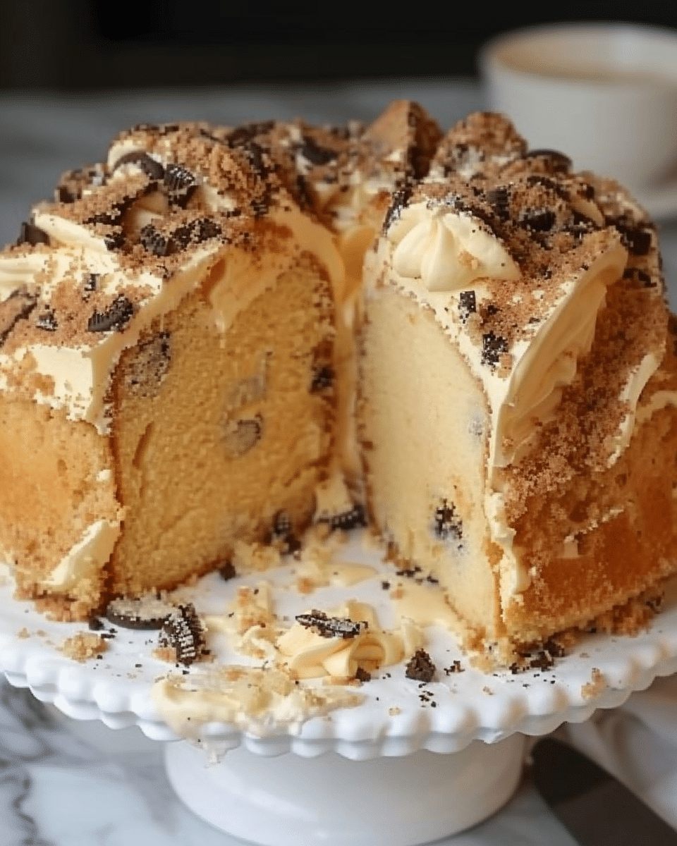 Blondie Oreo Buttermilk Pound Cake | Sue Recipe