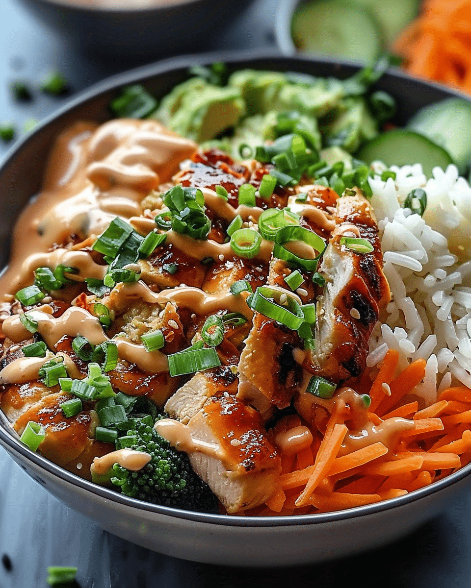 Bang Bang Chicken Bowl | Sue Recipe