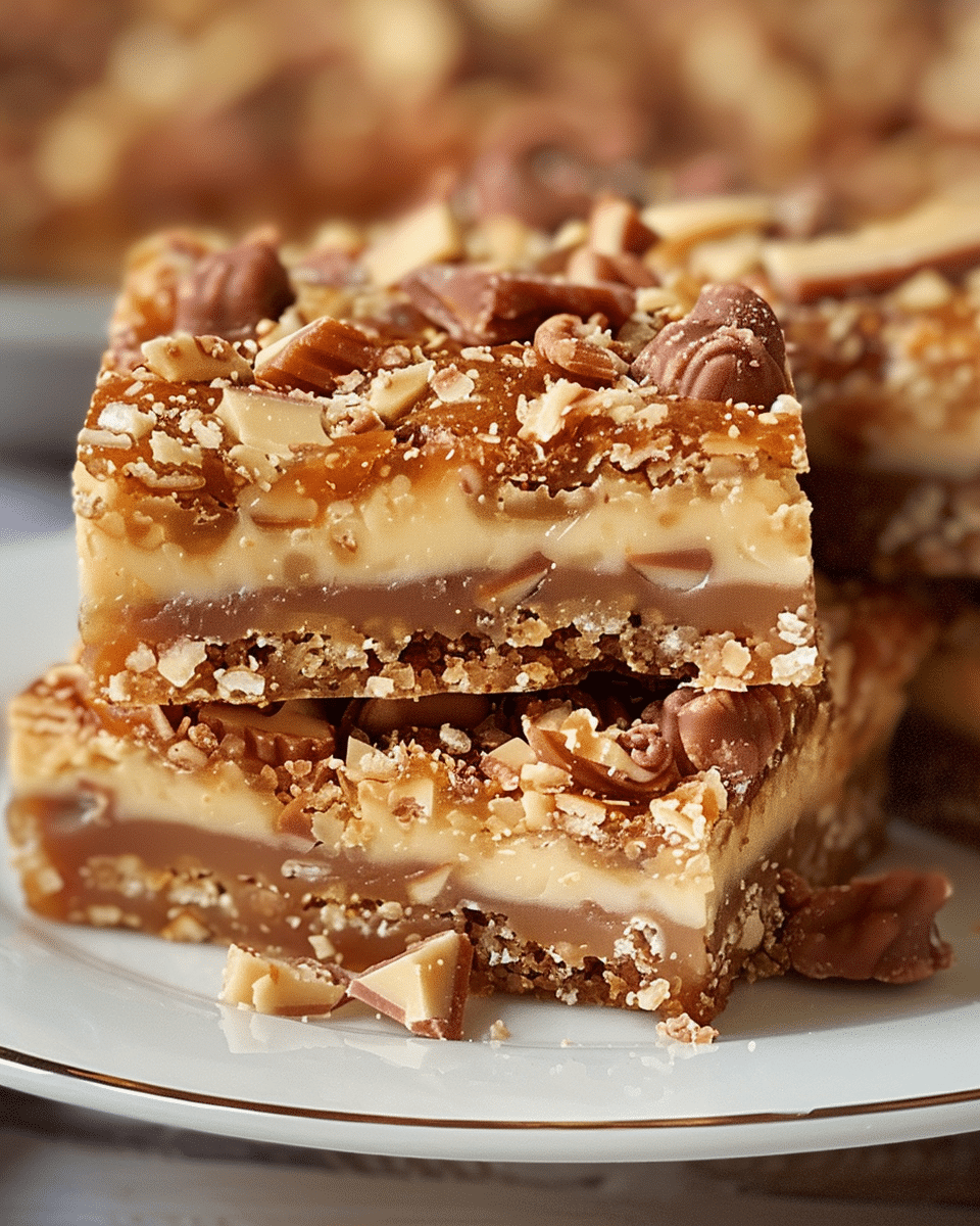 Cake Mix Toffee Bars | Sue Recipe
