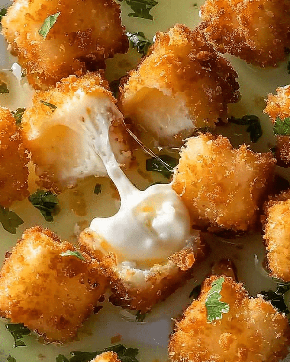 Mozzarella Fried Cheese Bites | Sue Recipe