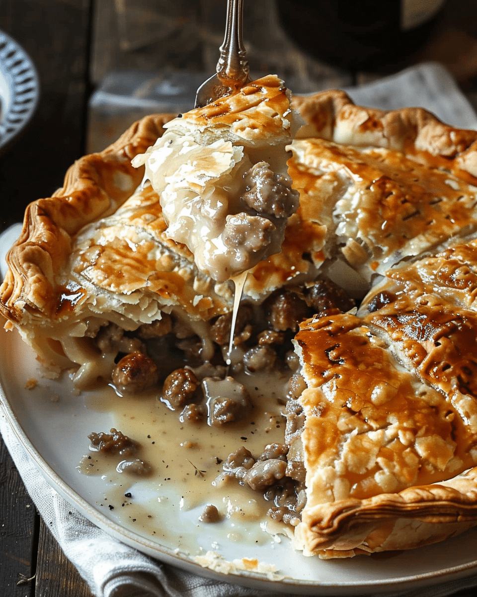 Sausage Gravy Puff Pie | Sue Recipe
