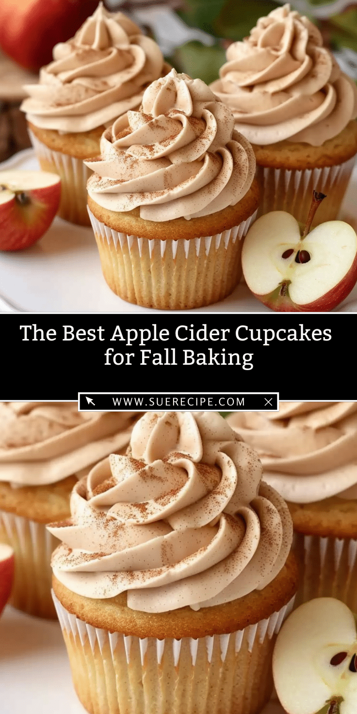 Apple Cider Cupcakes with Brown Sugar Cinnamon Buttercream | Sue Recipe