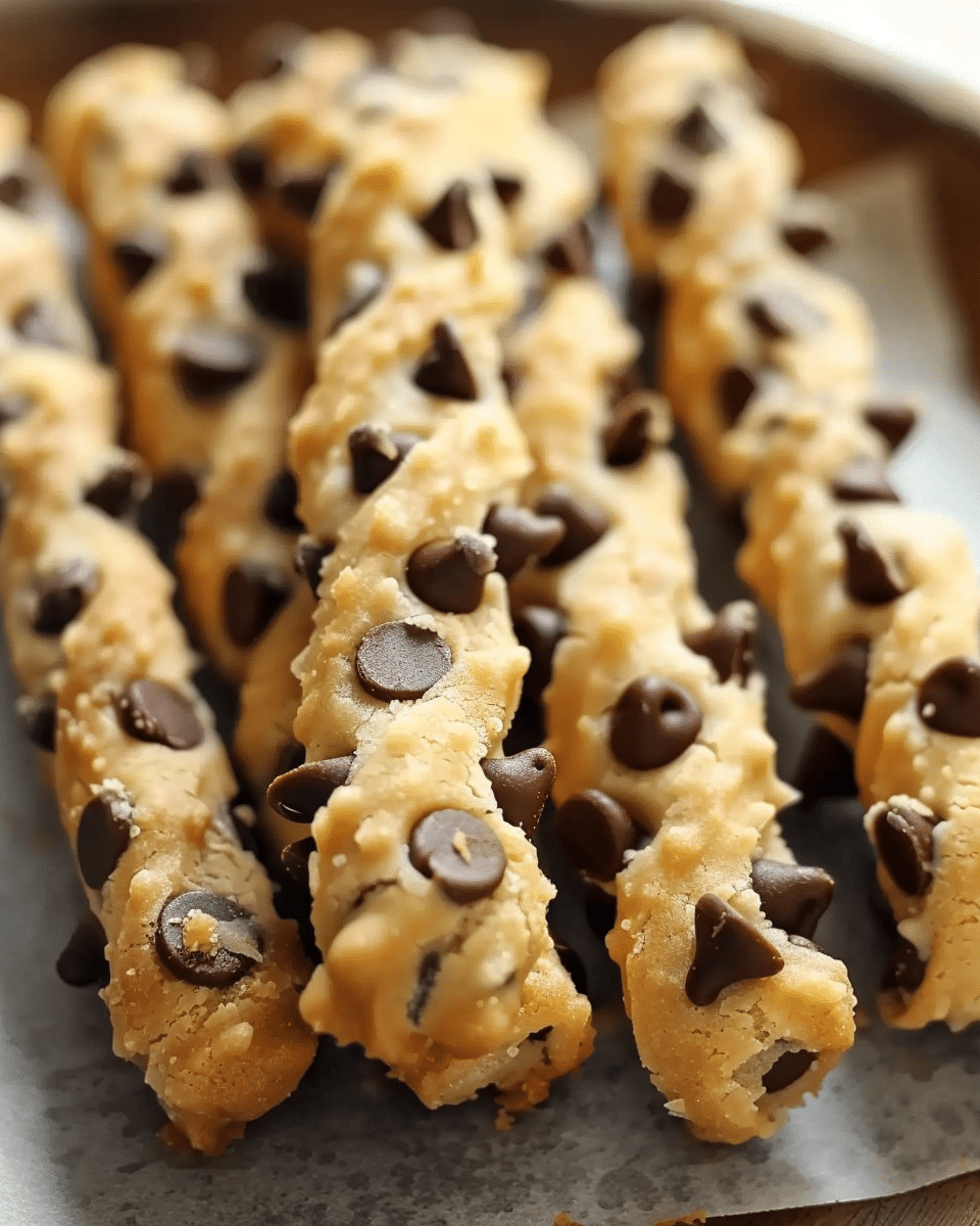 Chocolate Chip Cookie Dough Twists | Sue Recipe