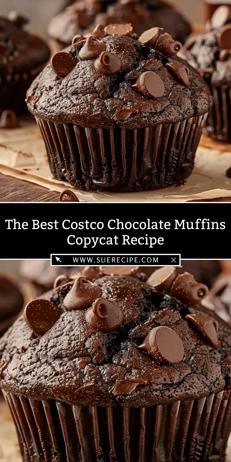 Costco Chocolate Muffins (Copycat Recipe) | Sue Recipe