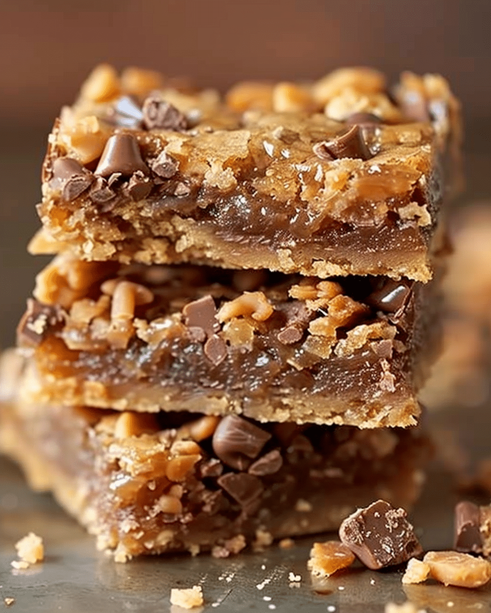 Cake Mix Toffee Bars | Sue Recipe