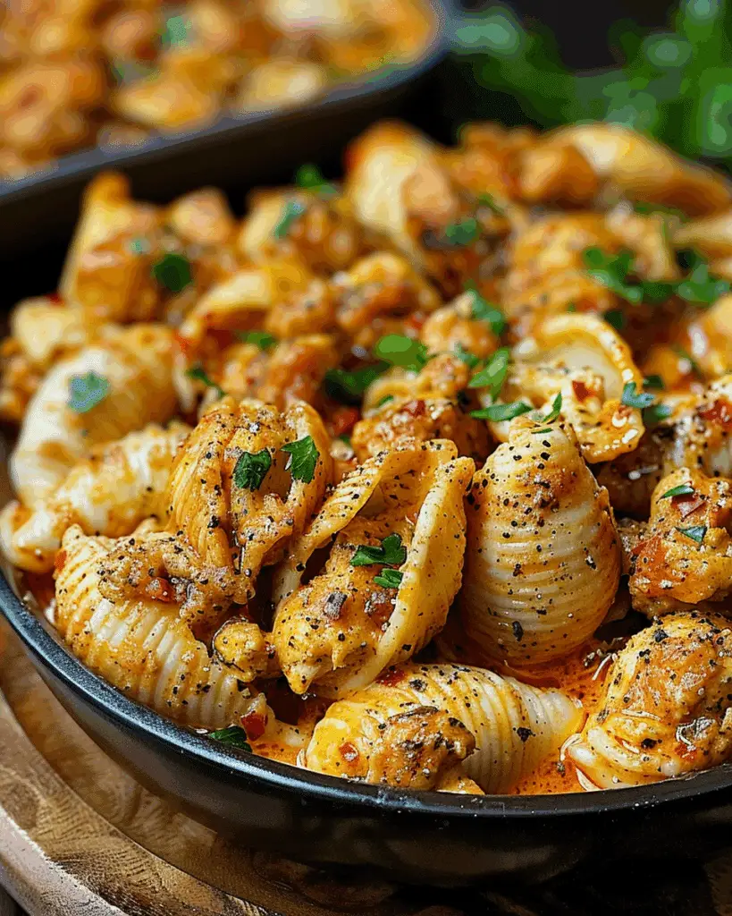 Creamy Cajun Chicken Shells | Sue Recipe