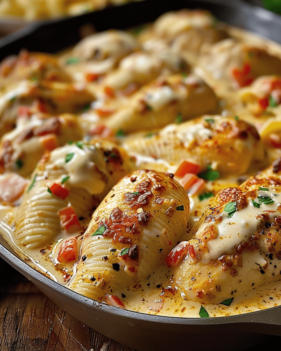 Creamy Cajun Chicken Shells | Sue Recipe