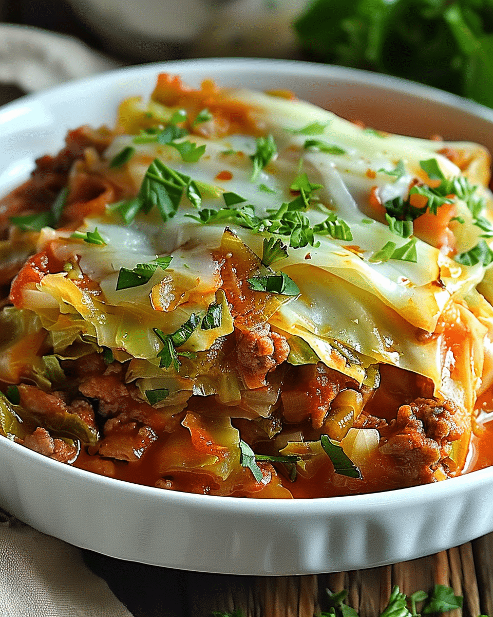 Easy Cabbage and Beef Casserole Bake | Sue Recipe