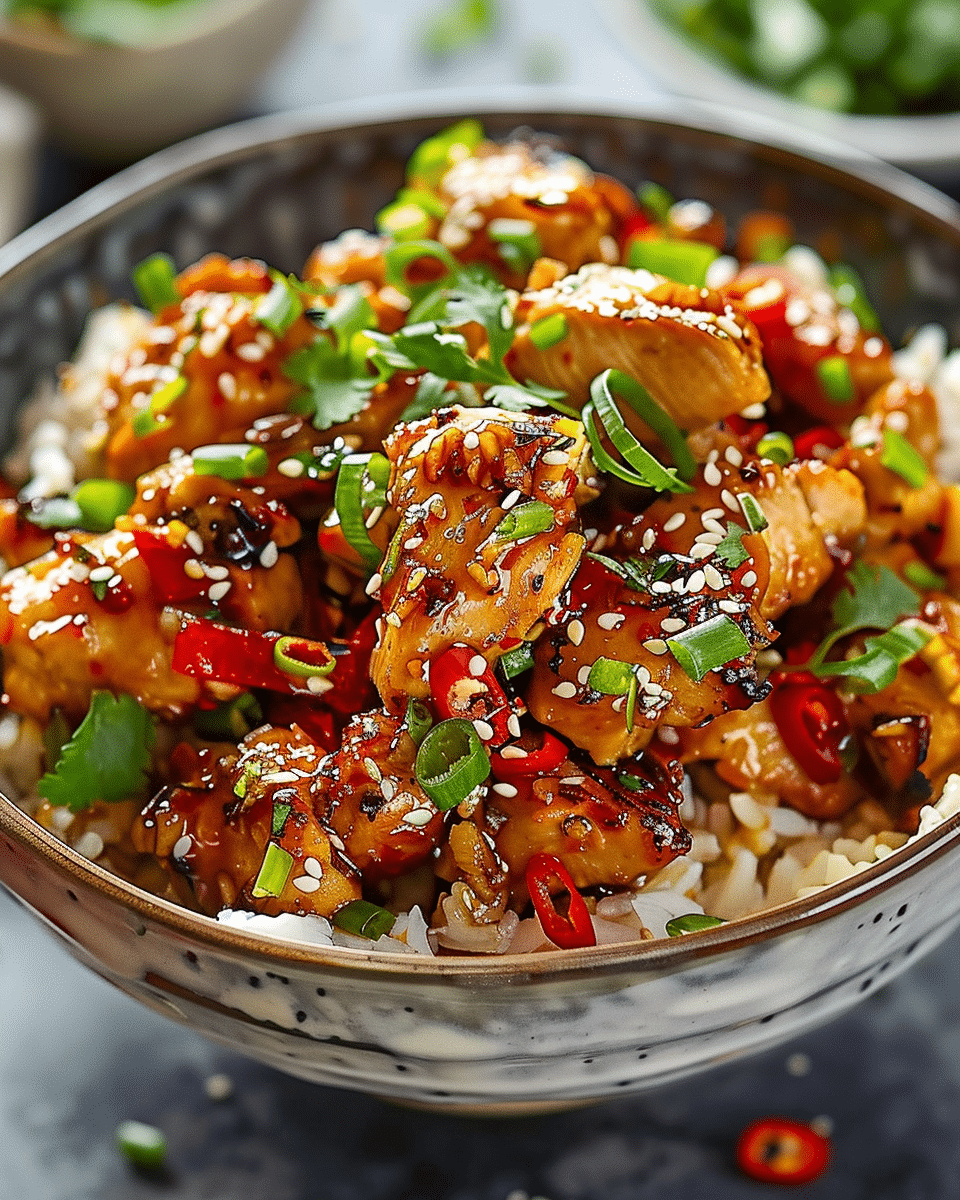 Spicy Ginger Chicken Recipe | Sue Recipe