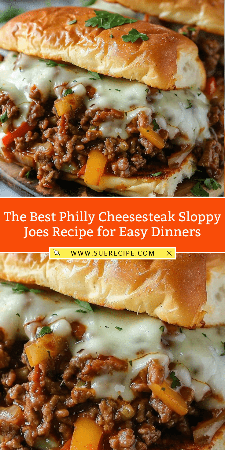 Philly Cheesesteak Sloppy Joes | Sue Recipe