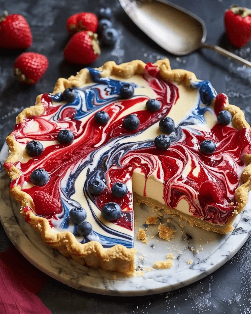 4th of July Swirl Pie | Sue Recipe