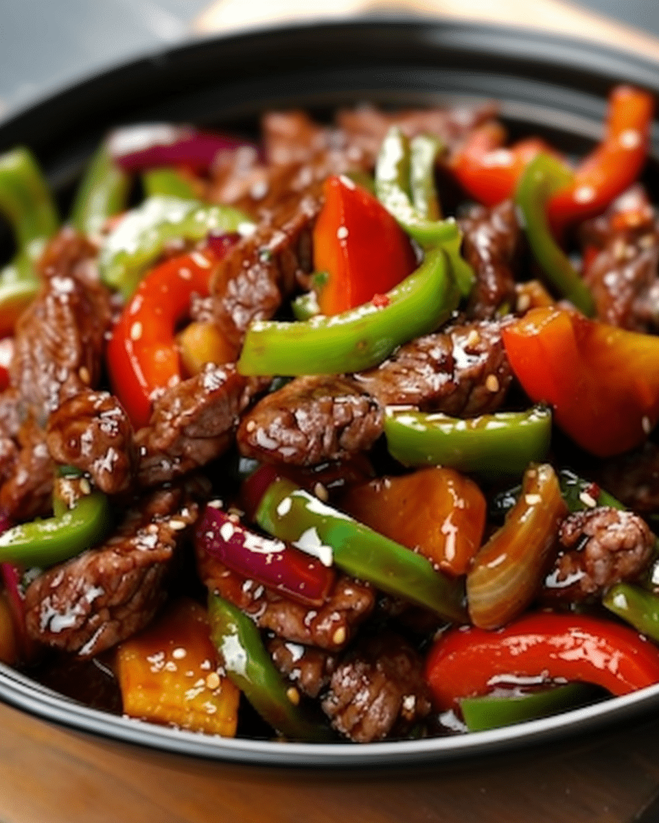 Chinese Pepper Steak | Sue Recipe