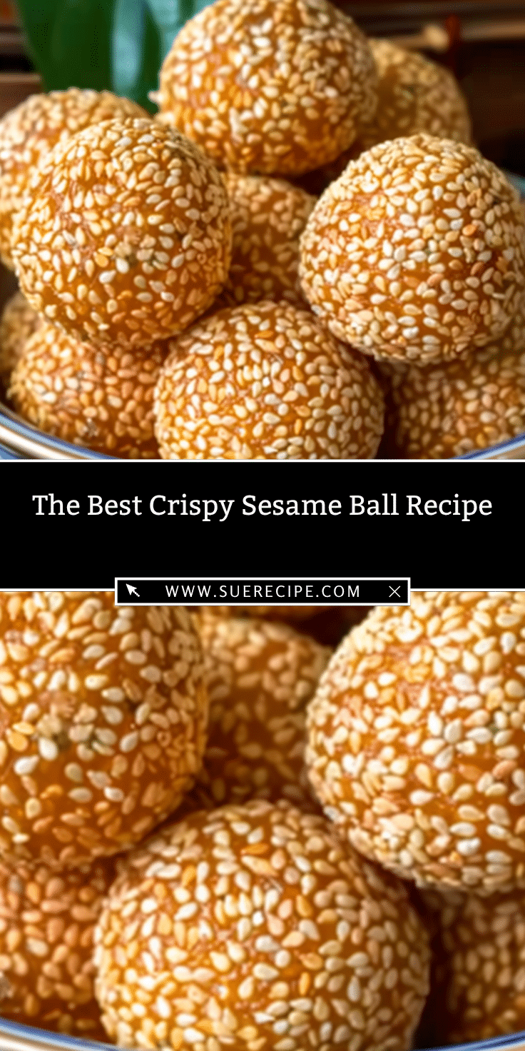 Crispy Sesame Ball Recipe | Sue Recipe