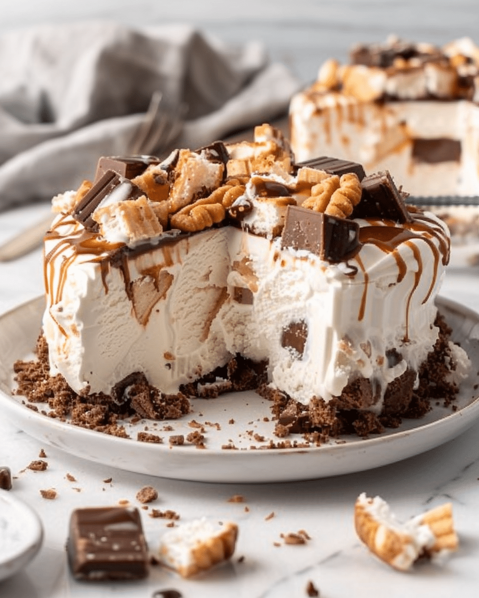 BUSTER BAR ICE CREAM CAKE | Sue Recipe