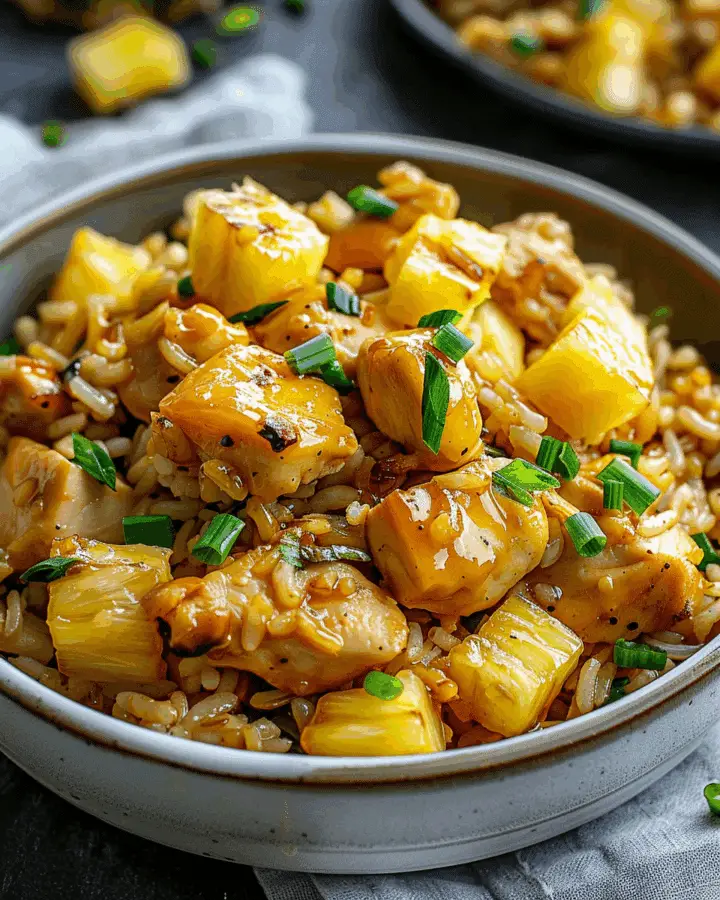 Pineapple Chicken and Rice | Sue Recipe