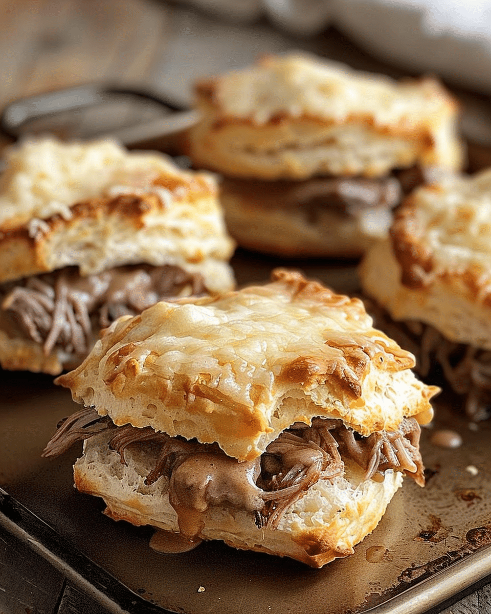 Baked French Dip Biscuits: A Savory Delight | Sue Recipe