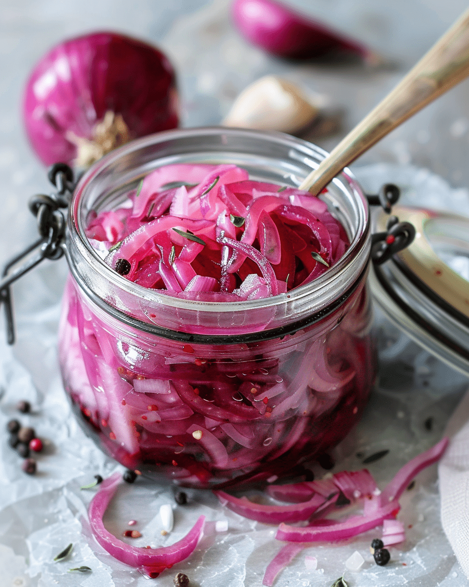 Red Onion Pickles | Sue Recipe