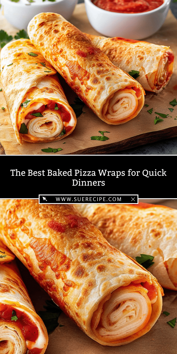 Baked Pizza Wraps | Sue Recipe
