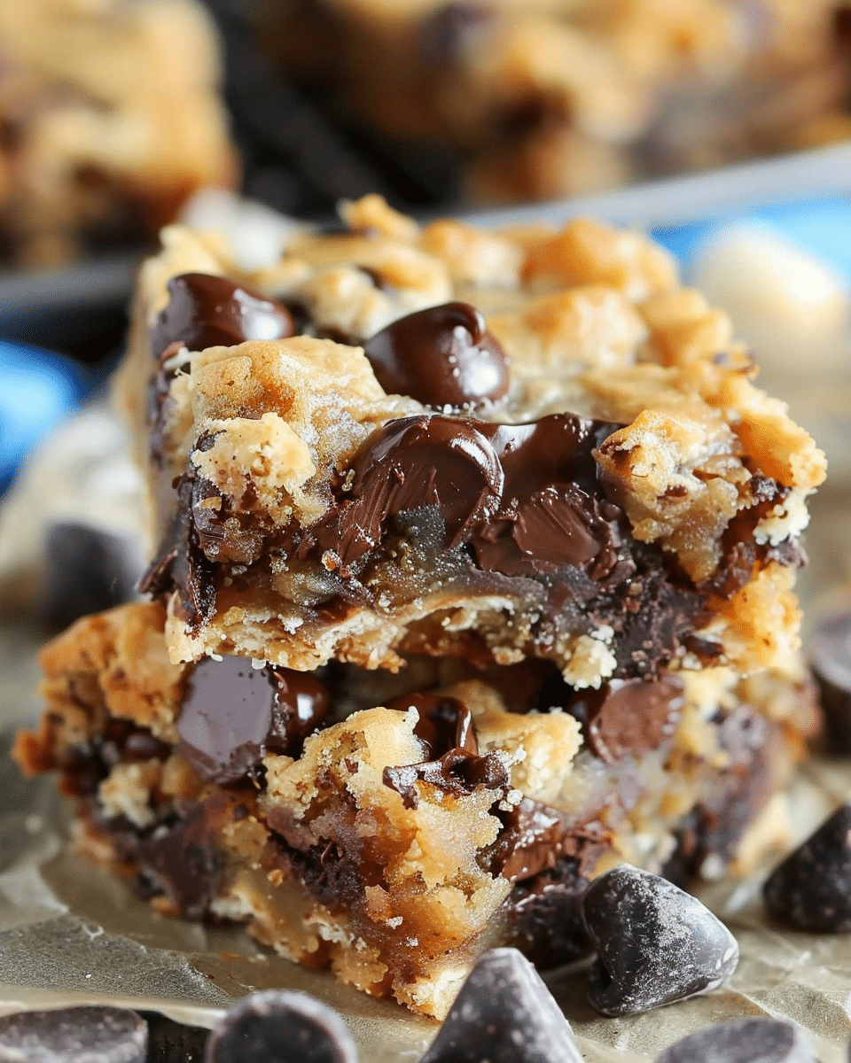 Coconut Toffee Chocolate Chip Cookie Bars | Sue Recipe