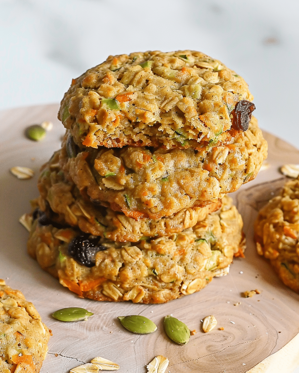 Zucchini Carrot Oatmeal Cookies | Sue Recipe