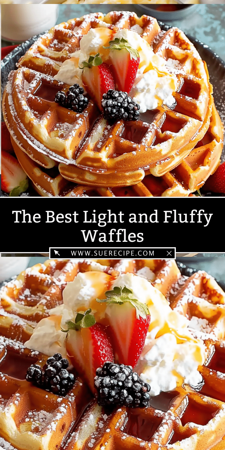 Light and Fluffy Waffles | Sue Recipe