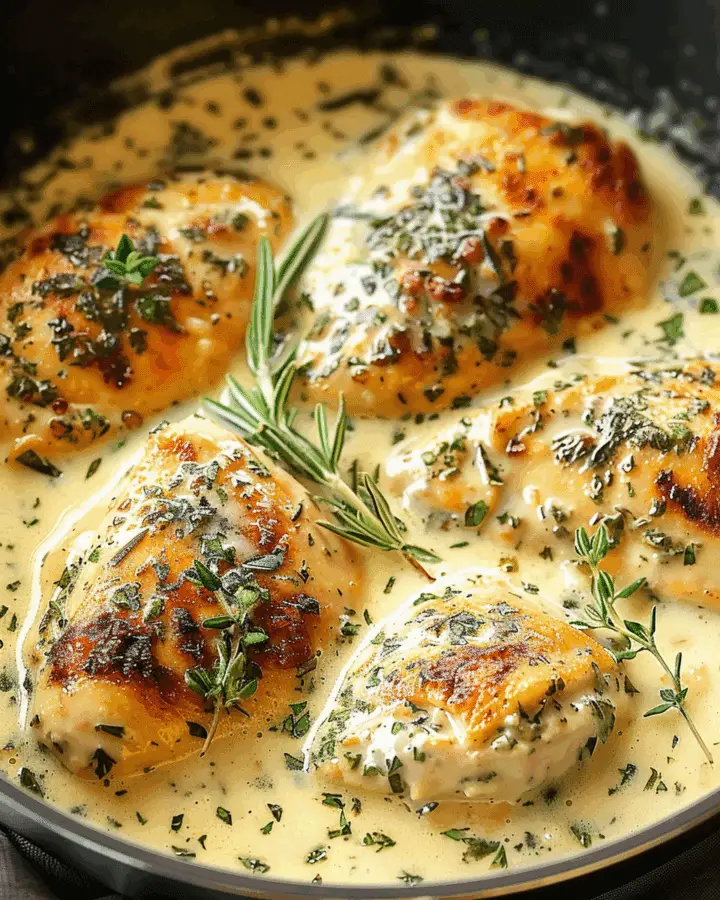 Creamy Herb Chicken Recipe for Easy Dinner | Sue Recipe