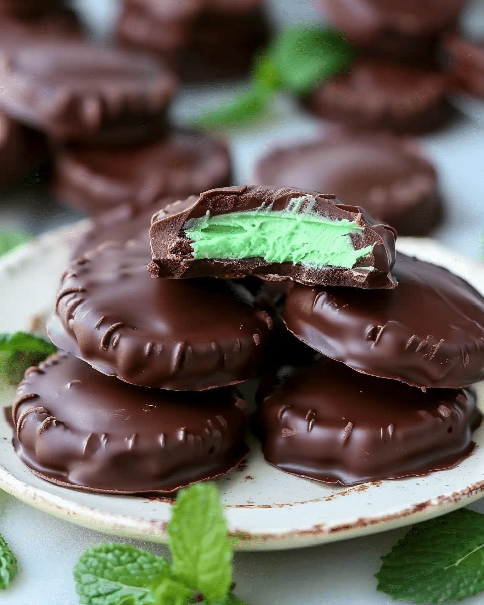 Homemade Chocolate-Covered Mint Patties | Sue Recipe