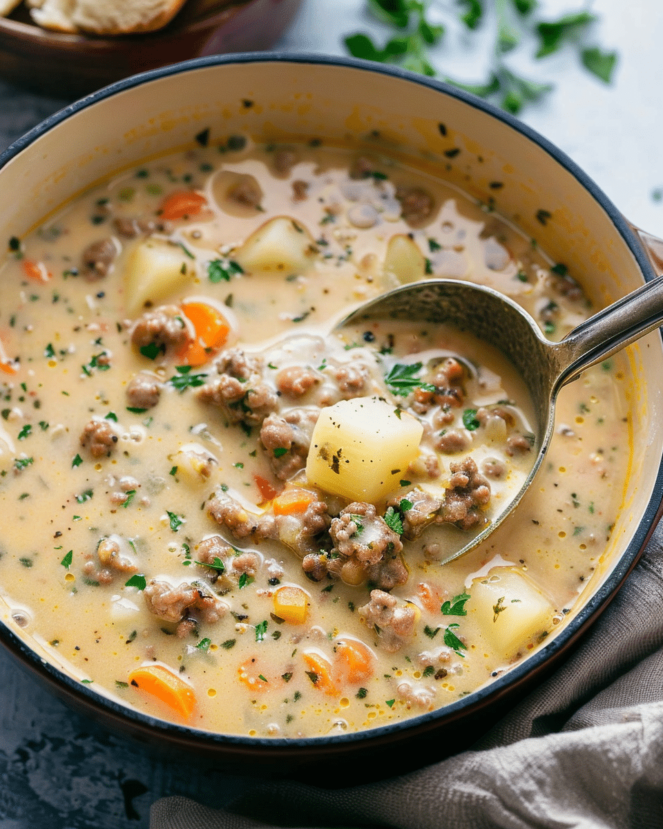 Creamy Sausage and Potato Soup | Sue Recipe