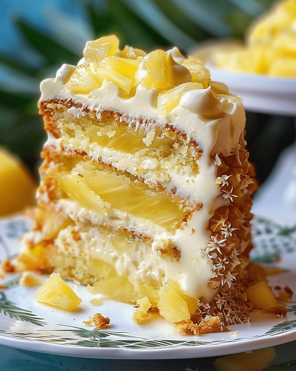 Hawaiian Pineapple Cake with Cream Cheese Frosting | Sue Recipe
