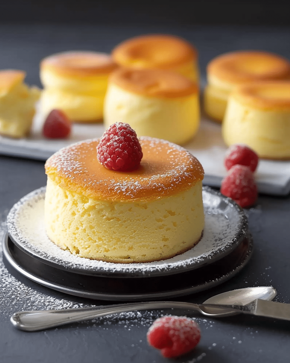 Mini Japanese Soufflé Cheesecake | Sue Recipe
