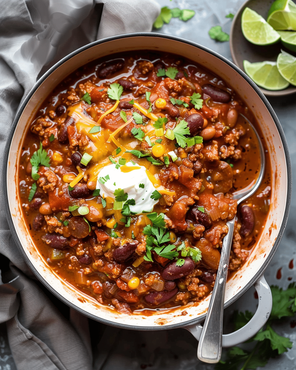 Hearty One-Pot Italian Chili | Sue Recipe