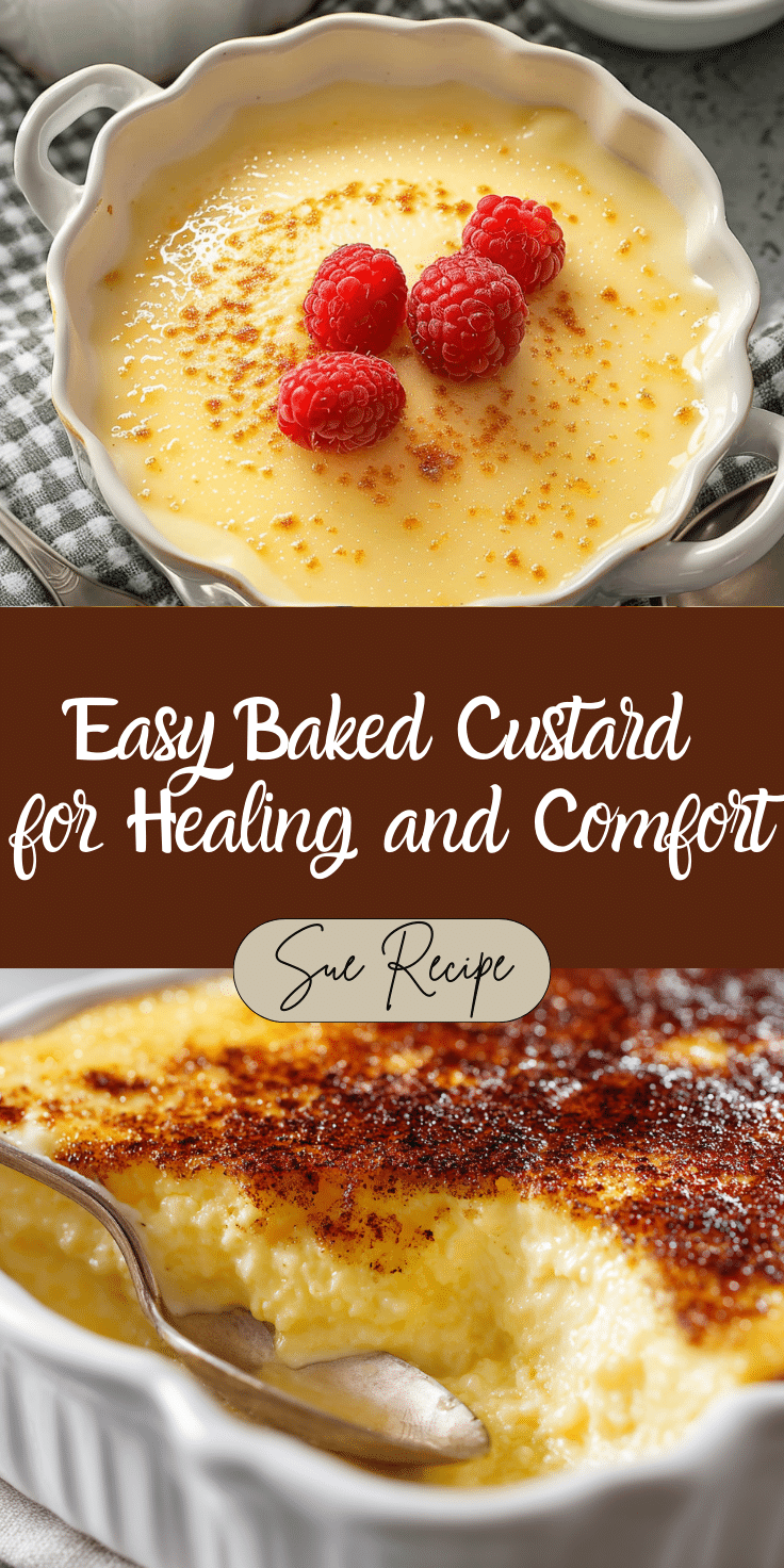Get-Well Baked Custard | Sue Recipe