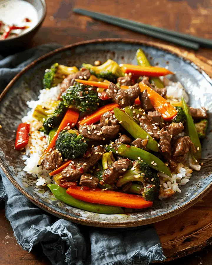 Beef and Vegetable Stir Fry | Sue Recipe