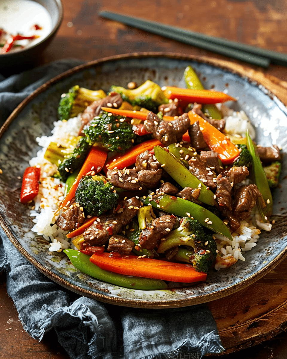 Beef and Vegetable Stir Fry | Sue Recipe