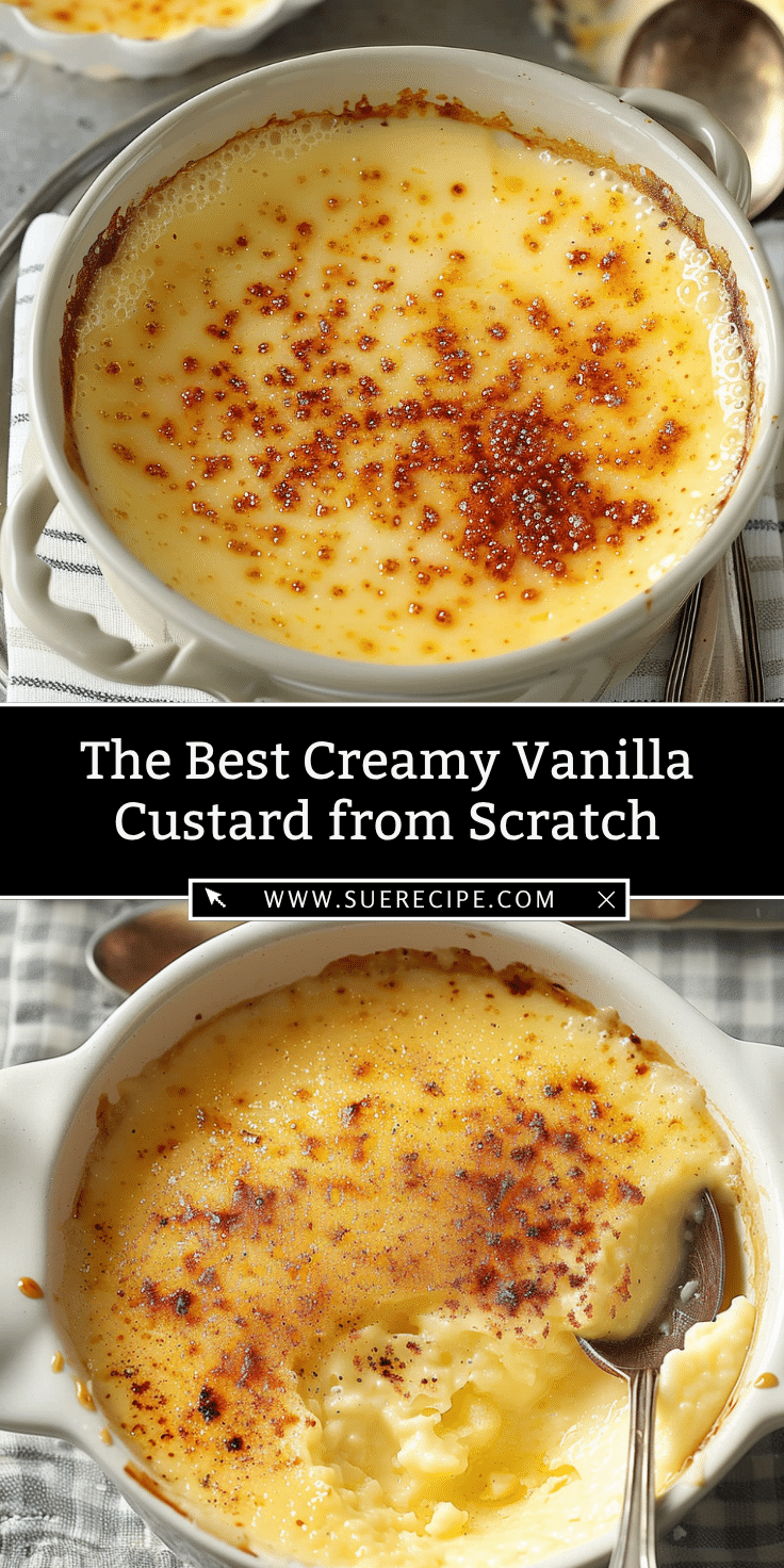 Creamy Vanilla Custard | Sue Recipe