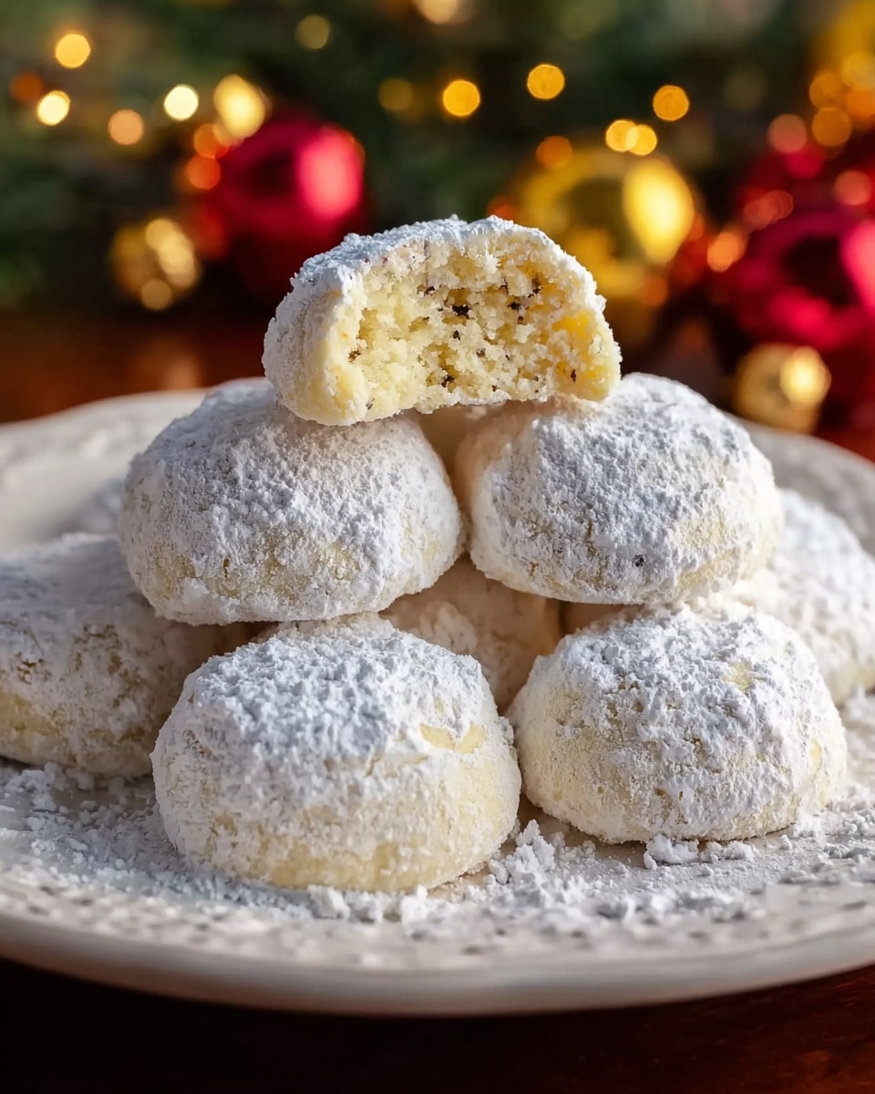 Lemon Cream Snowball Cookies: Bright, Buttery Delight