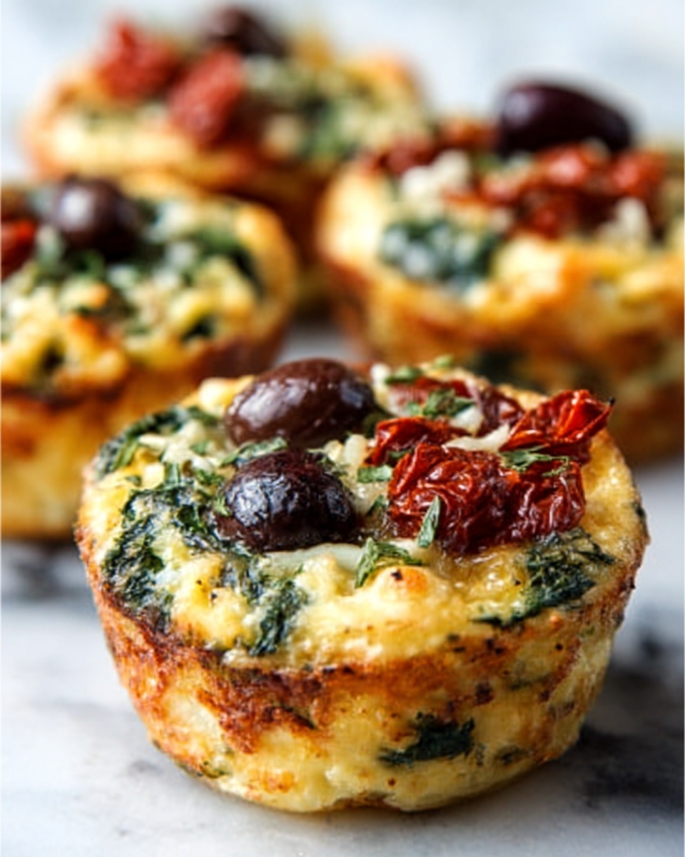 Spinach Feta Sun-Dried Tomato Egg Muffins - Delicious & Easy Breakfast
