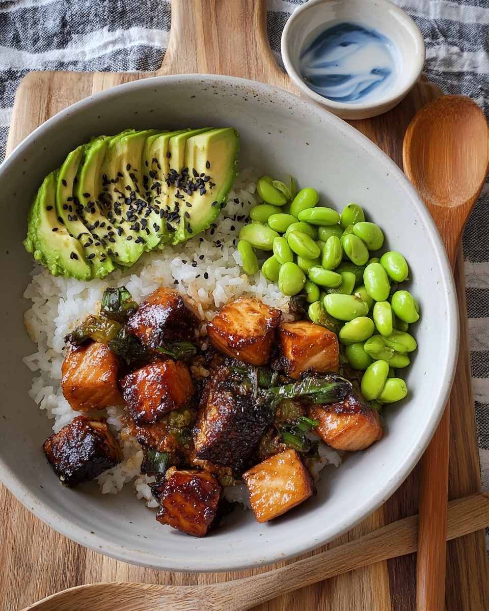 Teriyaki Salmon Sushi Bowl (GF) – Flavorful & Easy Seafood Dish