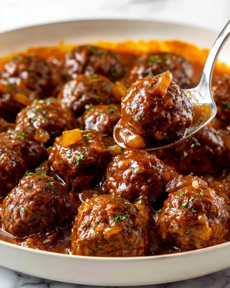 Salisbury Steak Meatballs with Garlic Herb Mashed Potatoes – Cozy ...