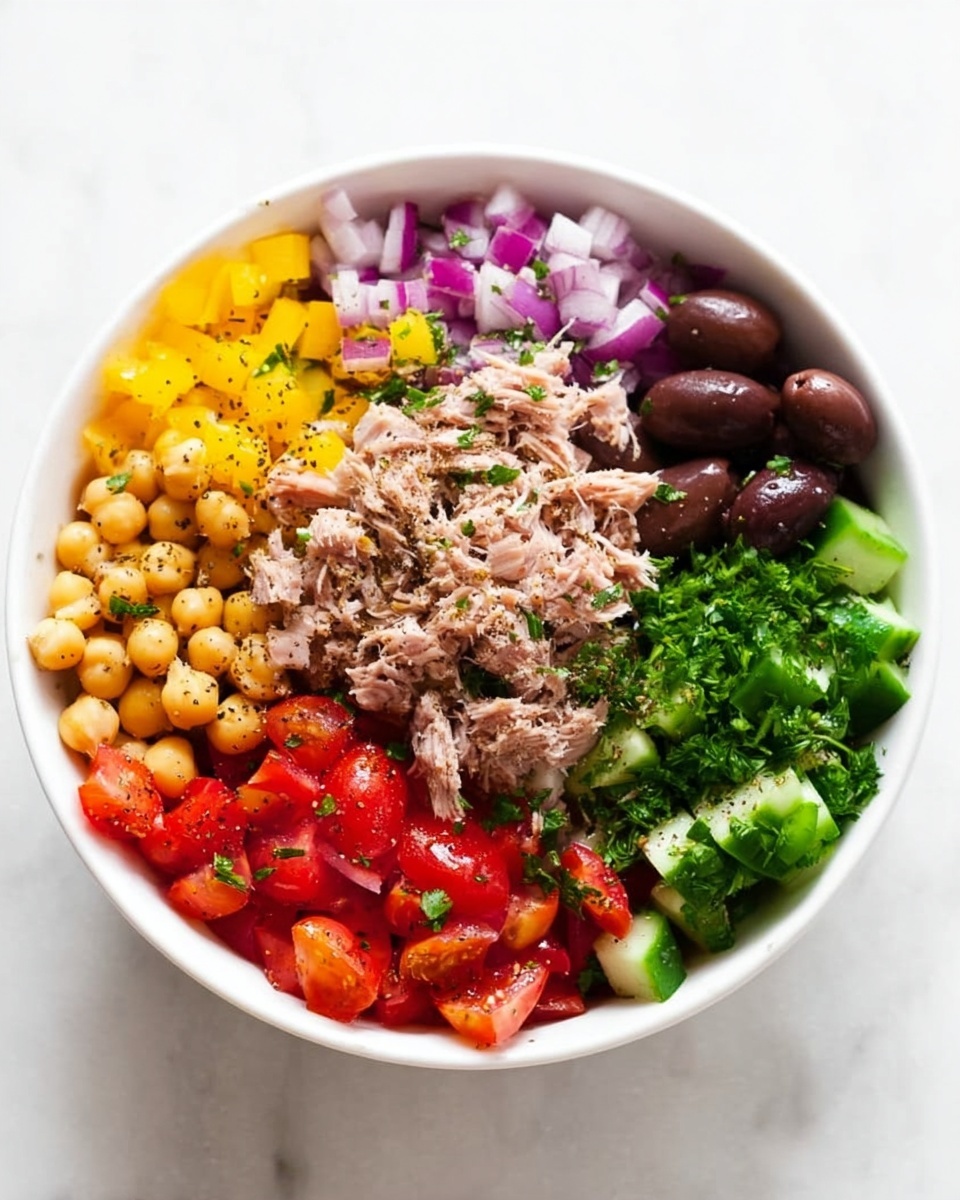 Chickpea Tuna Salad: Fresh & Healthy Meal in Minutes